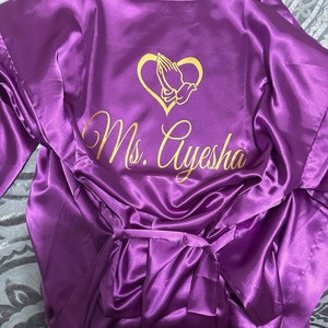 Personalized Womens Robes Add Symbols, Texts, Monograms & More Custom ...