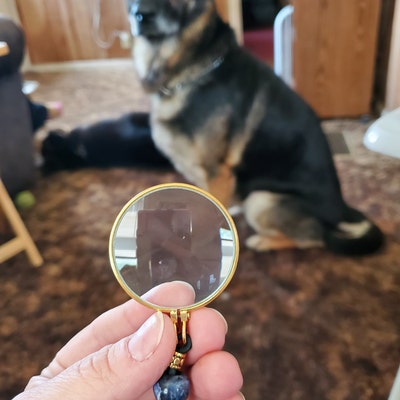 Magnifying Necklace, Healing Gem Stone, Monocle Necklace, Loupe ...