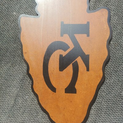 Arrowhead Door Hanger, Chiefs Arrowhead, Wood Door Hanger, Arrowhead ...