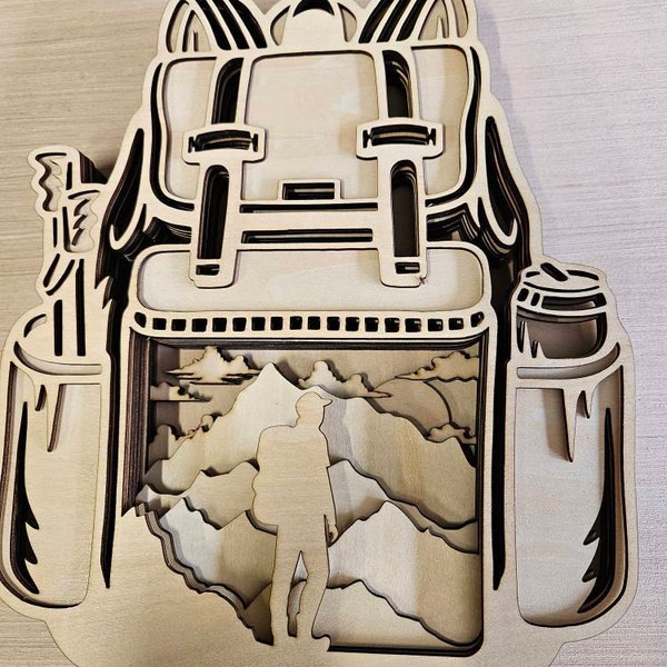 Multi-layer, Laser Cut Fles 7 Layer Art Piece for Glowforge SVG PDF - Etsy