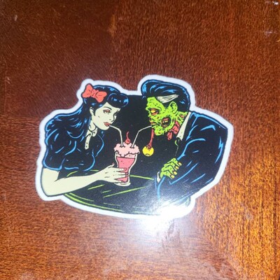 Dracula Vampire Vinyl Sticker Horror Punk Decal Psychobilly - Etsy