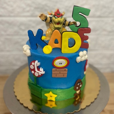 Mario Bros Fondant Cake Topper, Fondant Mario Bros, Mario Bros Party ...