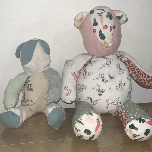 Simplicity A2115 Pattern Memory Bear Pattern Plush Sewing Pattern Memorial Bear Teddy Bear ...