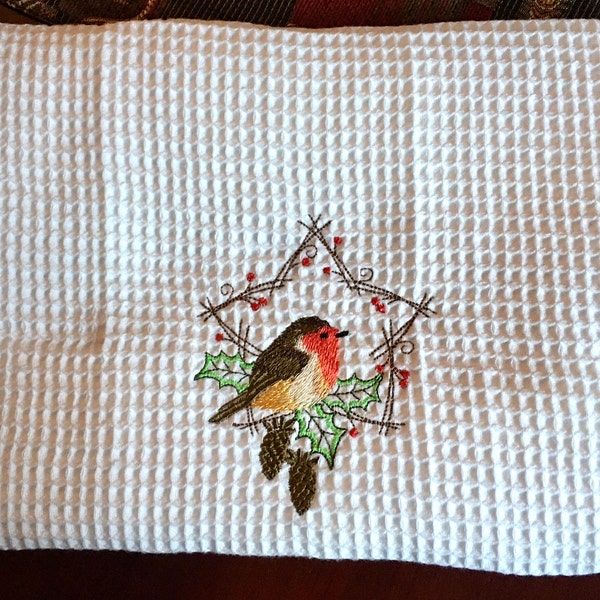 Christmas Robin Machine Embroidery Designs Instant Download 4x4 5x5 6x6 ...