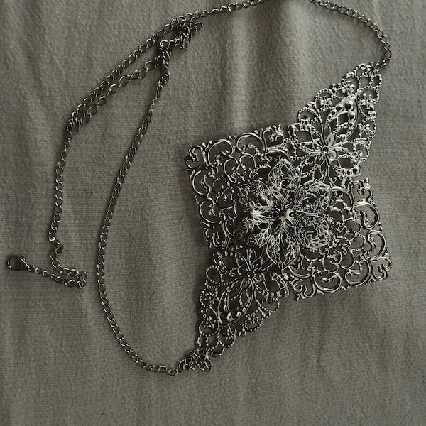 Shoulder Armor, Choker Necklace Armor, Gold Pauldron, Metal Lace Throat ...
