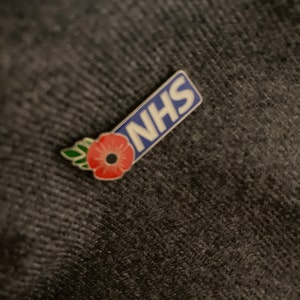 NHS Pin Badge - Blue - Etsy UK