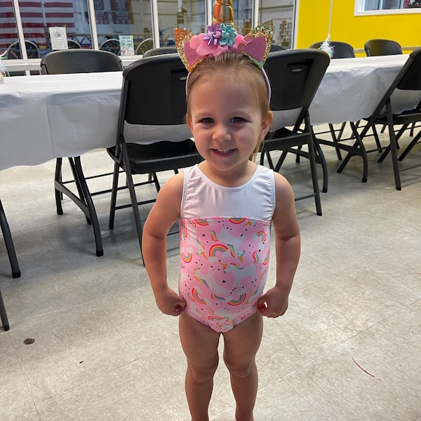 Gymnastics Leotard, White, Foil Lycra, Gymnastic Leotards, Dance, Yoga ...