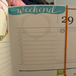 12 Weekend Header Stickers, Colorful Banner Planner Stickers, for 2024 ...