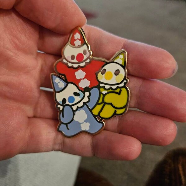 Cute Clowns Enamel Pin - Etsy