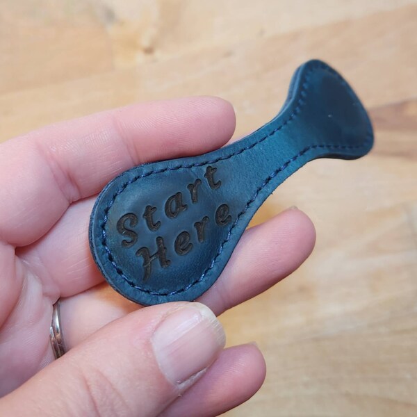 Leather Magnetic Bookmark, Personalized Leather Bookmark, Custom ...