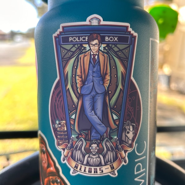 10th Doctor, Doctor Who Sticker, Vinyl Sticker, Individual Die Cut - Etsy