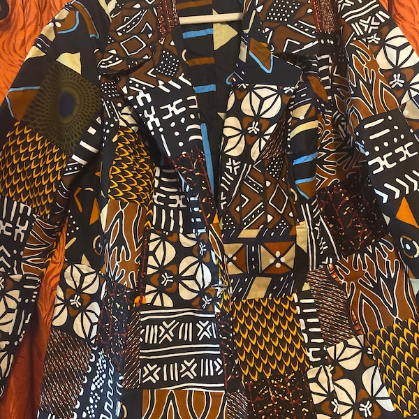 Brilliant African Print Patchwork High Waist A Line Maxi Dress With ...