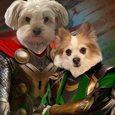 Custom Royal Pets Portrait, Group Fish Portrait, Gift for Fish Owner - Etsy