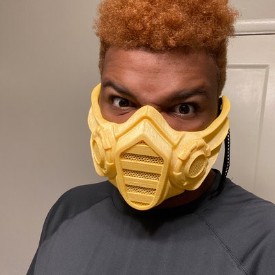 Cold Ninja Cosplay Mask by Wekster Mortal Face Mask Made - Etsy