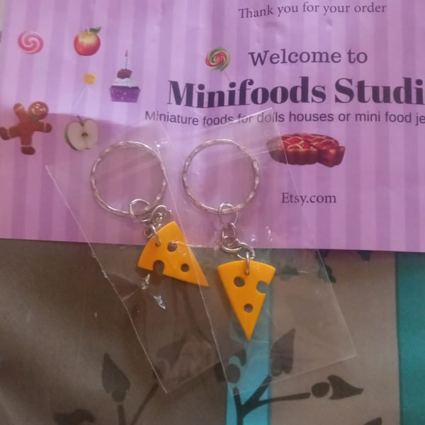 Cheese Key Ring - Etsy