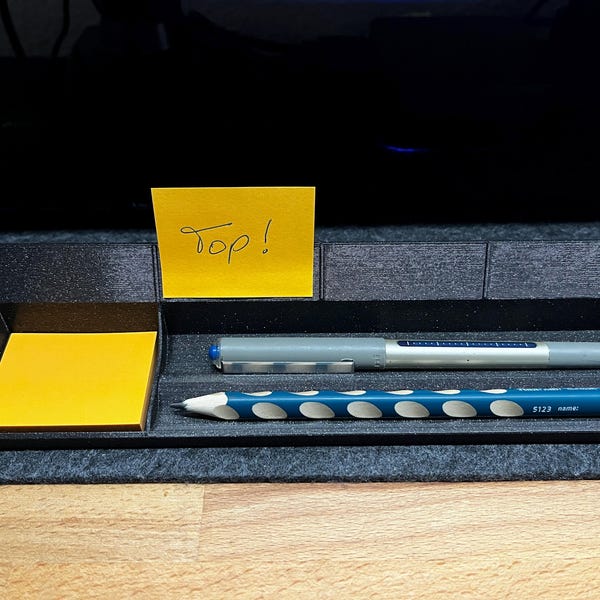 Post-it & Pen Desk Tray - Etsy