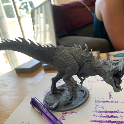 T-rex Predator Rex Huge Beast Miniature Lord of the Print D&D 5e ...
