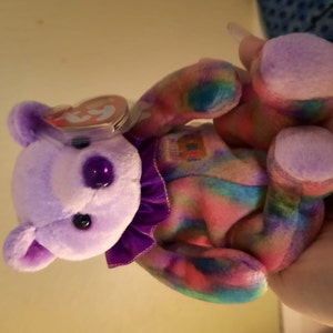 TY Beanie Baby princess the Bear That Honors Princess Diana. New, Never ...