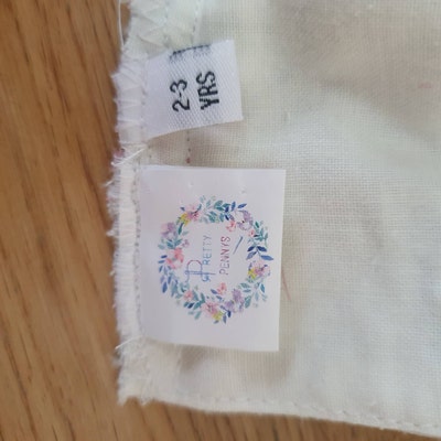Custom White Fabric Clothing Labels Product Tags Handmade Items ...