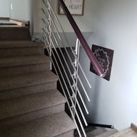 Buy Modern Square Stairs Balcony Hand Rail Staircase Railing Kit ...