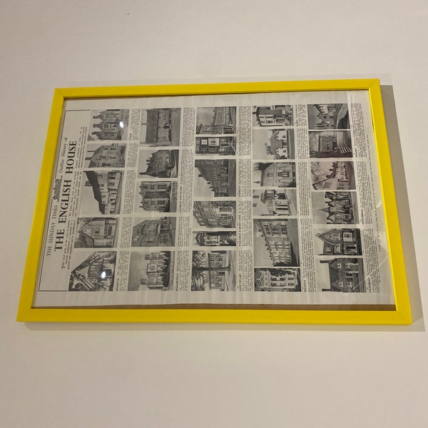Yellow Picture Frame, Yellow Photo Frame, A2, A3, A4, A5, White Mounted ...