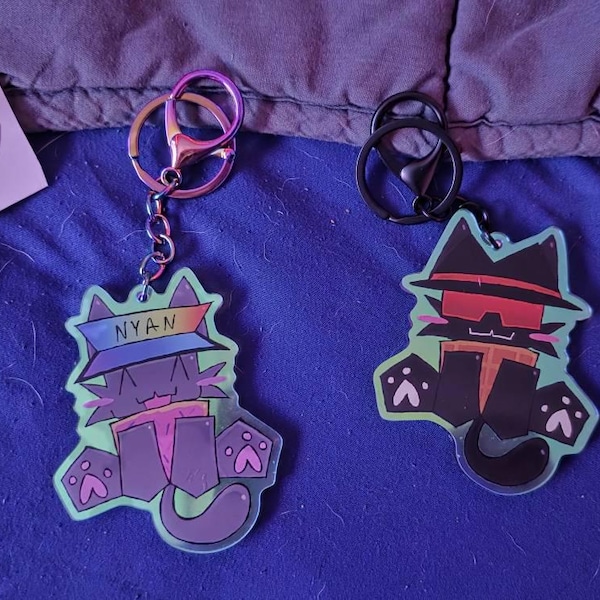 Roblox Forsaken Nyan Elliot and Tac Nayn Chance Tail- Keychains - Etsy
