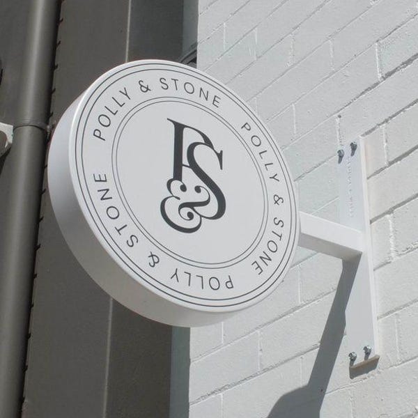 Hanging Blade Sign Custom, Double Sided Sign, Directional Signs ...