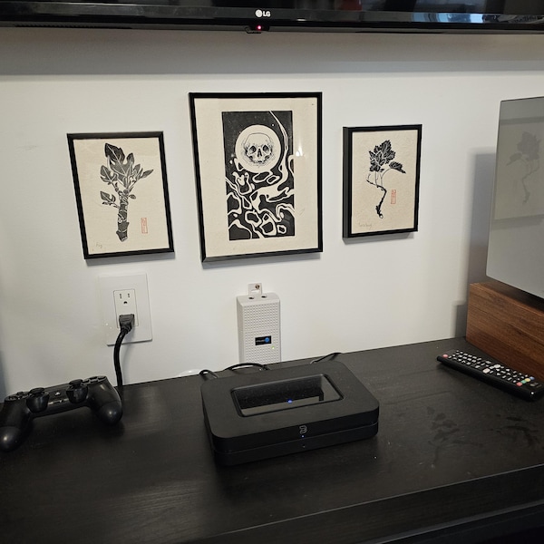 Cat on Stairs Linocut Print Modern Art Minimalist Modern Meme - Etsy