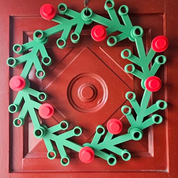 3D Printed Lego-inspired Giant Wreath - Etsy