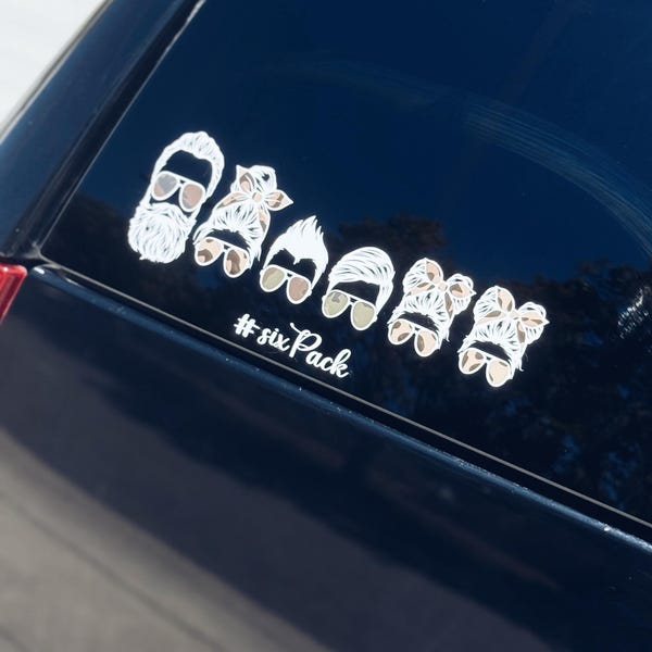 Familylife Decal, Bearded Dad, Momlife, Kidlife, Dadlife, Family Car ...