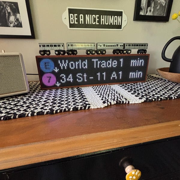 NYC Realtime Subway Clock - Etsy
