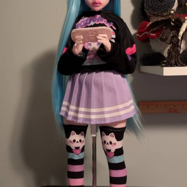 Clothes for Smart Doll: Cozy Gamer Sweater and Skirt Oufit - Etsy