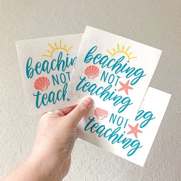 Beaching Not Teaching Svg, Beach Svg, Beach Svg Files for Cricut, Beach ...