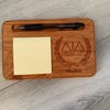 Monogram Notepad Holder, Sticky Note Holder, Personalized Sticky Note ...