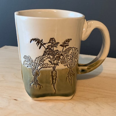 Root Vegetable Mug, Gardening Gift, Garden Mug, Vegan Coffee Mug ...