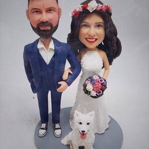 Custom Cake Topper bobble head wedding topper Bobblehead | Etsy
