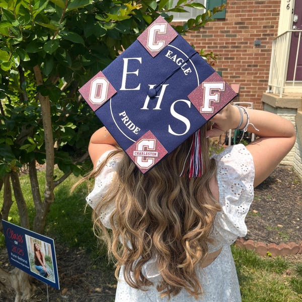Create Any High School, College Logo Graduation Cap Topper for 45. Free ...