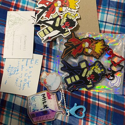 Trigun Maximum : Vash , Wolfwood & Knives Acrylic Keychain - Etsy