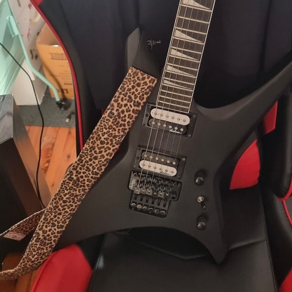 Leopard Print Guitar Strap // Animal Print Musician Gift // Suits ...