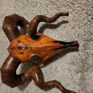 Pagan Skull Mask Leather Pattern PDF by Leatherhubpatterns (Download ...