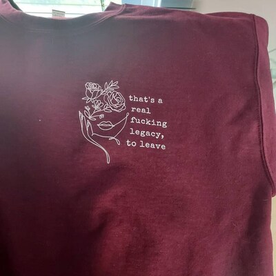 That's a Real Fucking Legacy Shirt Subtle Swiftie Shirt It Was Maroon ...