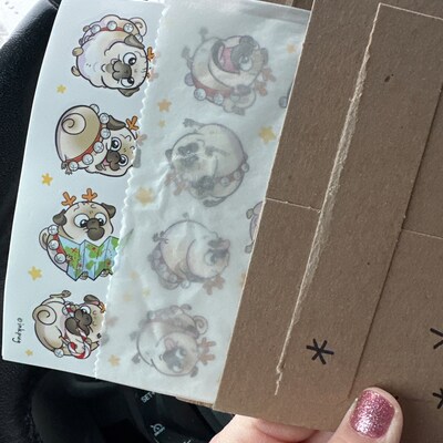 Pug Spectrum Art Print of Our Pug Grumble Ink and Watercolor ...