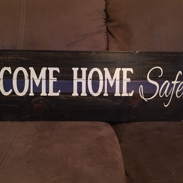 Come Home Safe Door Sign - Etsy
