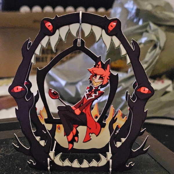 Alastor - Hazbin Hotel Paper Craft Standee - Etsy