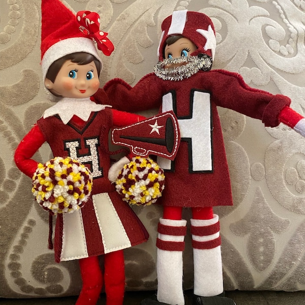 Doll 12" or Elf Clothes - **CHEER OUTFIT** - You Pick Team - Etsy