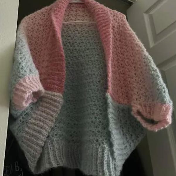 Crochet Pattern Sweater Scarf crochet Pattern Crossover Wrap Sweater ...