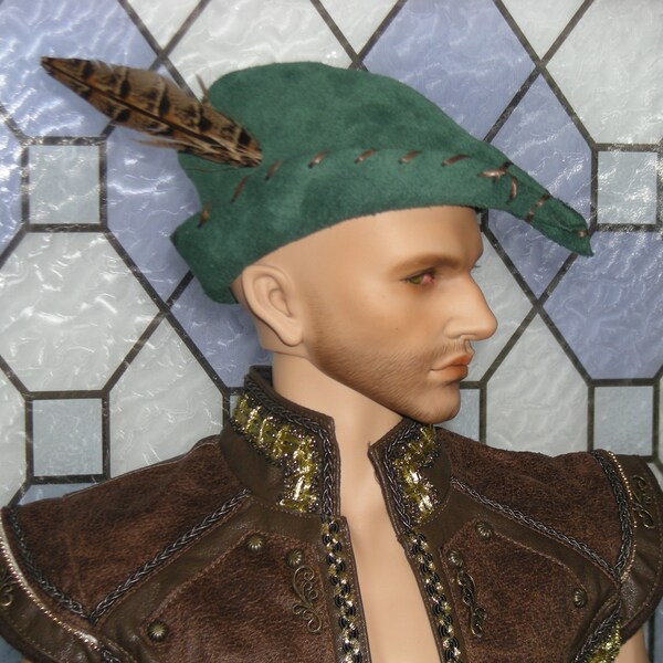 Red Suede Prince / Robin Hood / Squire Child's Hat - Etsy