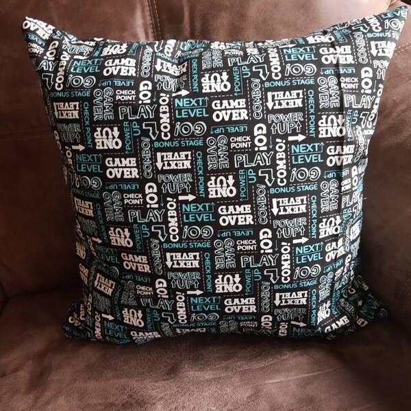 Gamer Cotton Fabric 18” X 21” Fat Quarter | Video Game Words - Etsy
