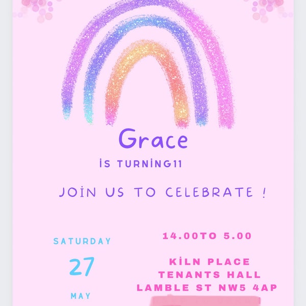 DIY Digital Minimalist Party Invitation |canva Template | Electronic ...