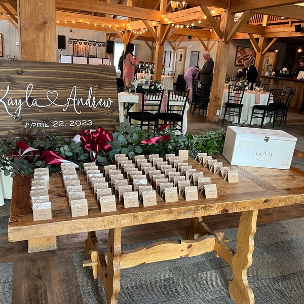 Rustic Place Cards, Rustic Wedding Place Cards, Country Wedding Place ...